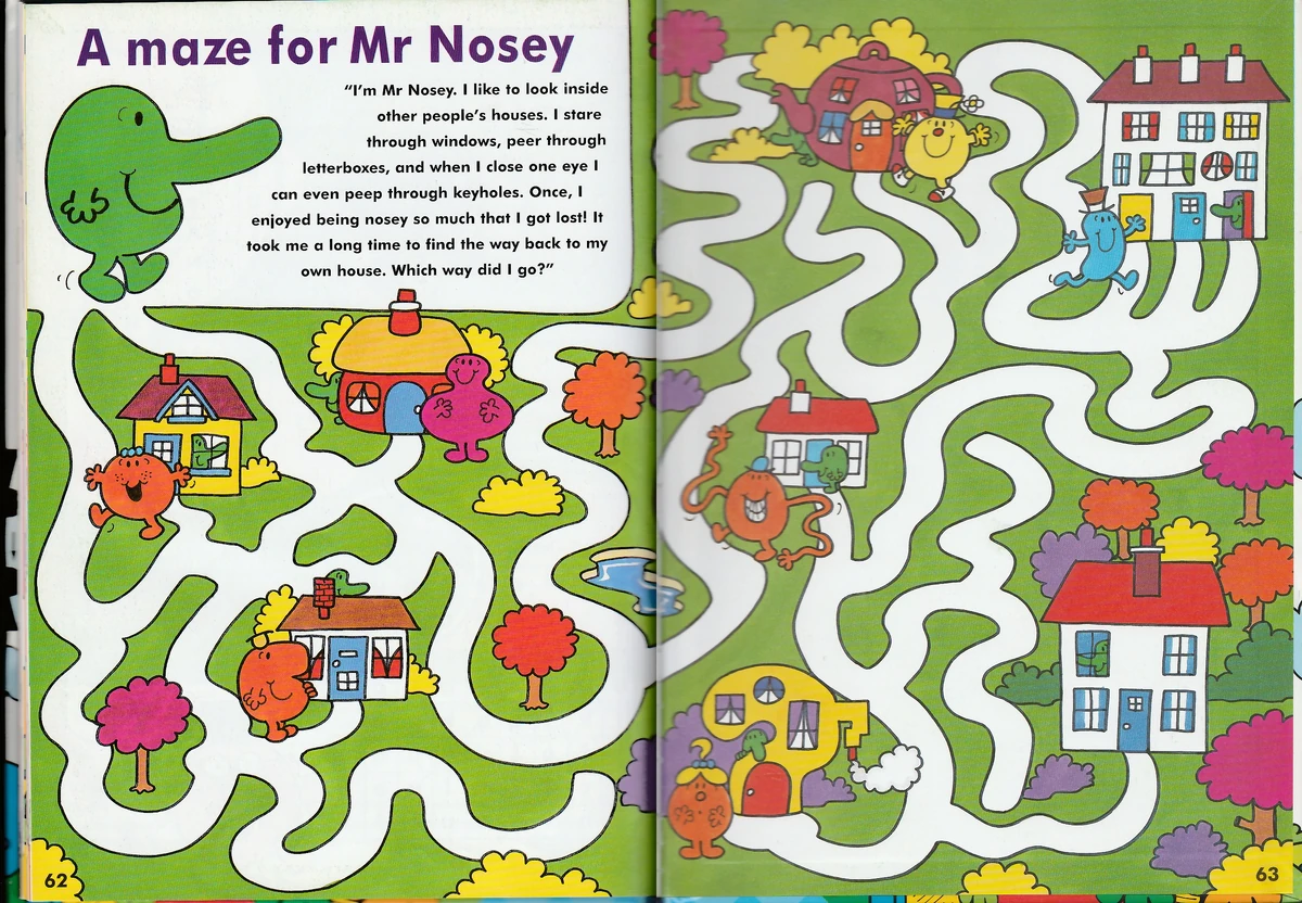 A Maze for Mr. Nosey | Mr. Men Wiki | Fandom