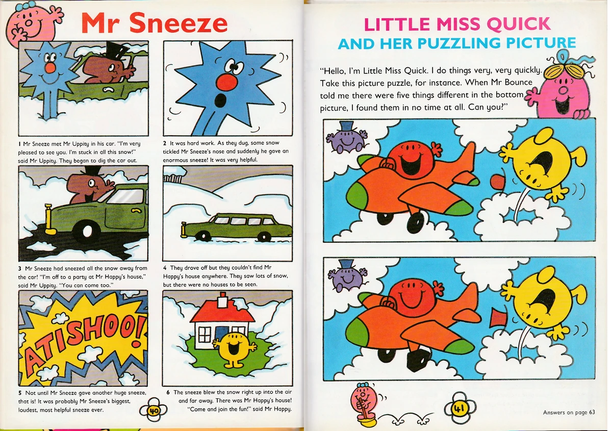 Mr. Sneeze (Annual Story) | Mr. Men Wiki | Fandom