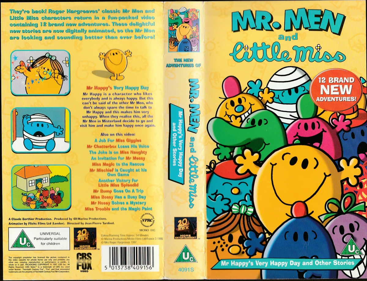 Category:Mr. Men and Little Miss VHS Tapes | Mr. Men Wiki | Fandom