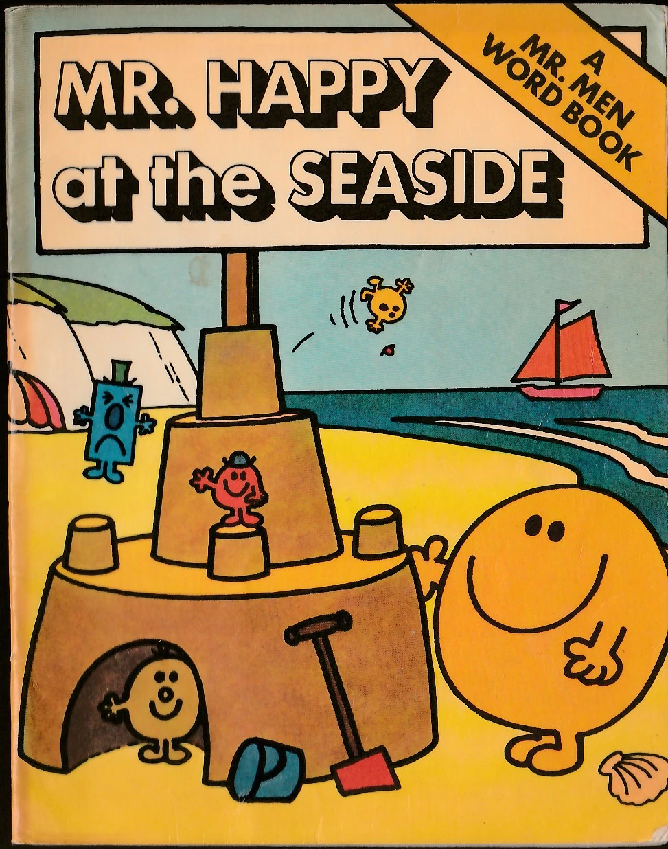 Mr. Happy at the Seaside (Word Book) | Mr. Men Wiki | Fandom