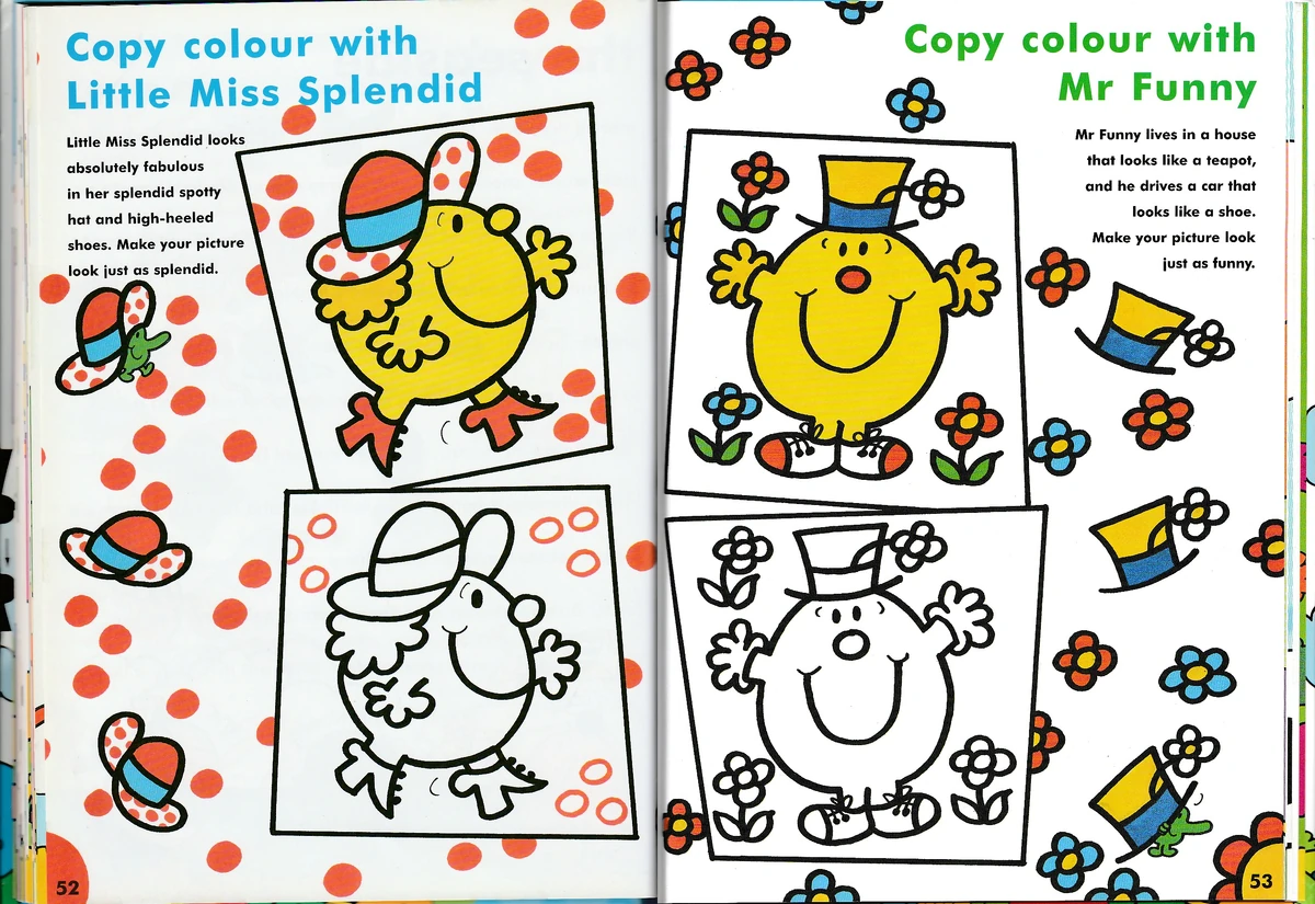 Copy Colour with Little Miss Splendid and Mr. Funny | Mr. Men Wiki | Fandom