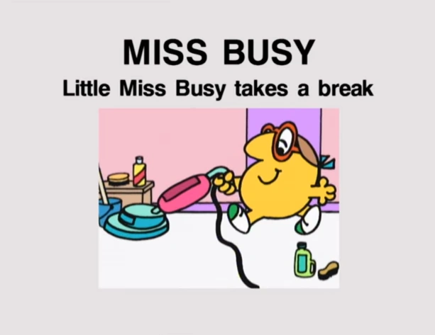 Little Miss Busy takes a break | Mr. Men Wiki | Fandom