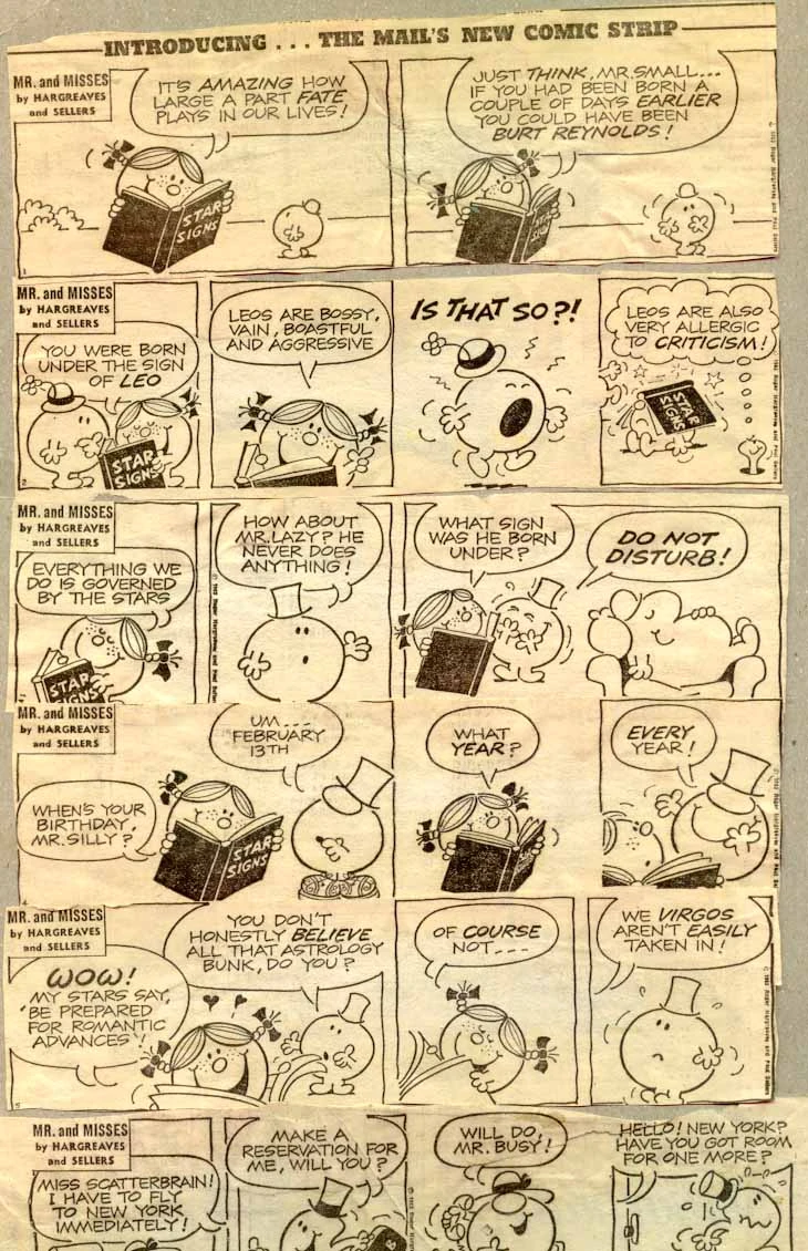 Mr. Men & Little Miss 1980's Comics | Mr. Men Wiki | Fandom