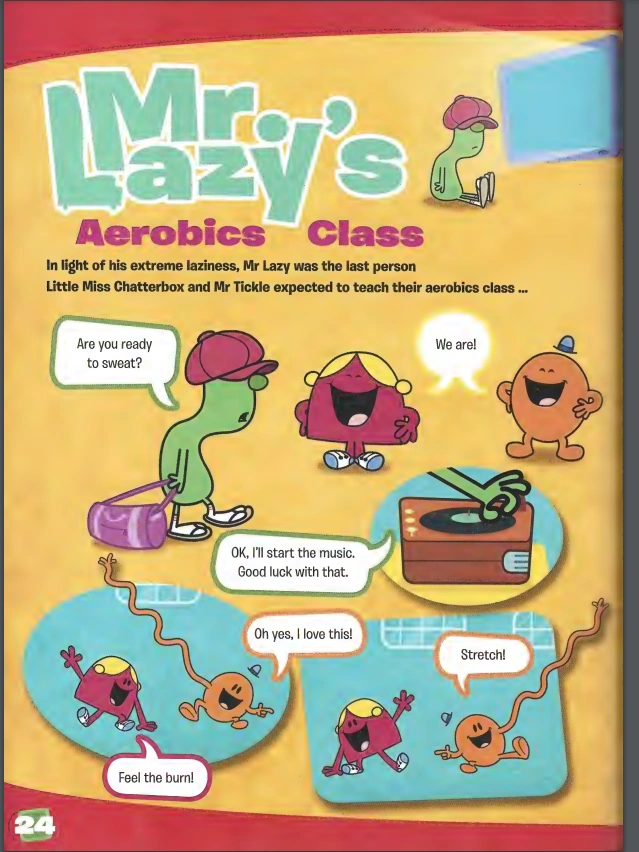 Mr. Lazy's Aerobics Class | Mr. Men Wiki | Fandom