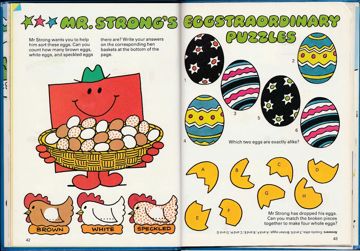 Mr. Strong's Eggstraordinary Puzzles | Mr. Men Wiki | Fandom