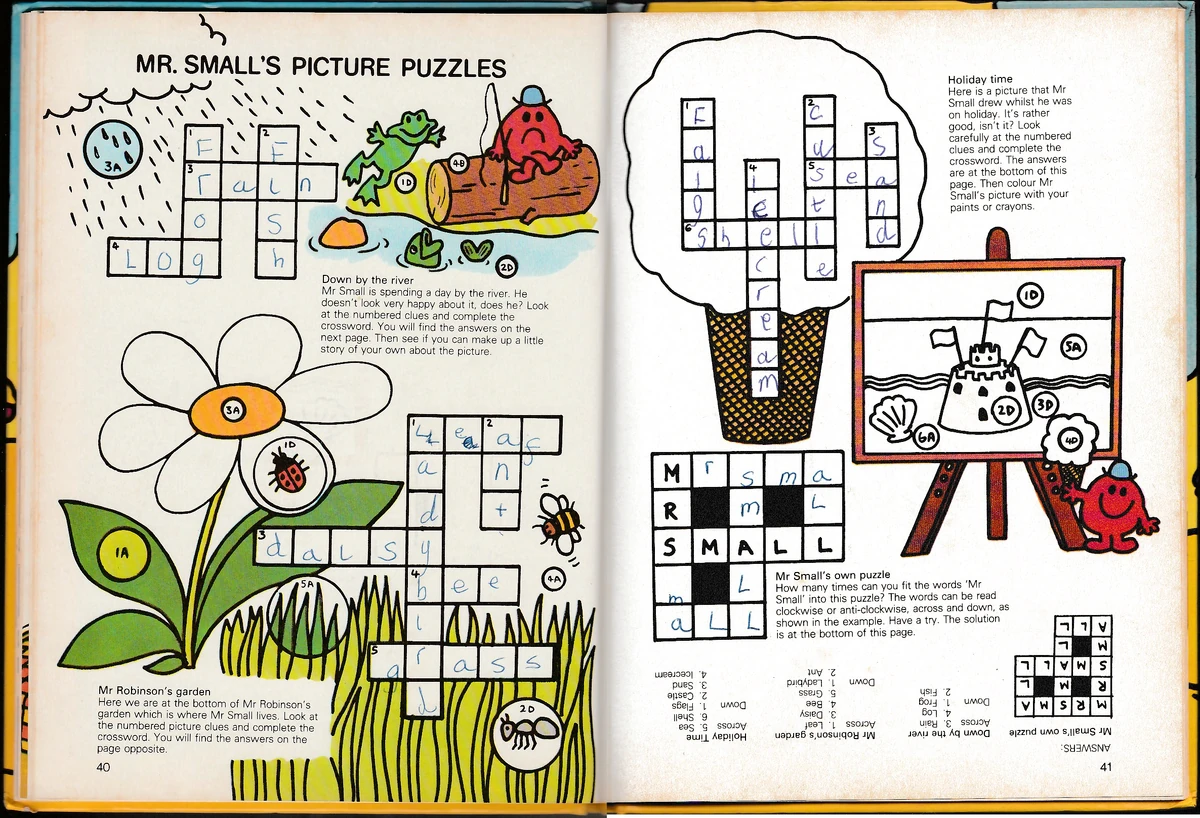 Mr. Small's Picture Puzzles | Mr. Men Wiki | Fandom