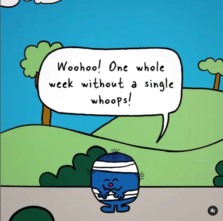 Little Miss Whoops Goes Bump | Mr. Men Wiki | Fandom