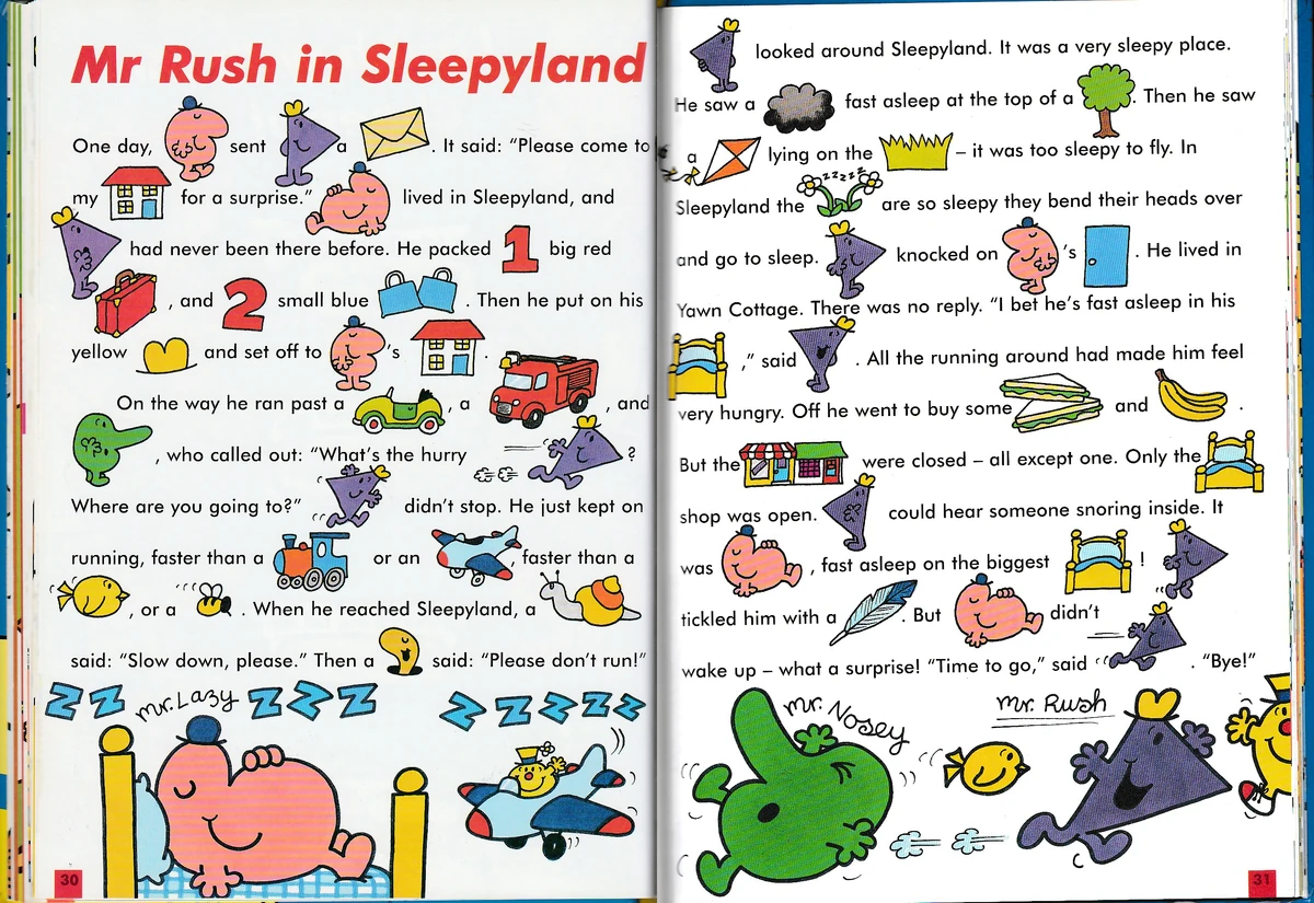 Mr. Rush in Sleepyland | Mr. Men Wiki | Fandom