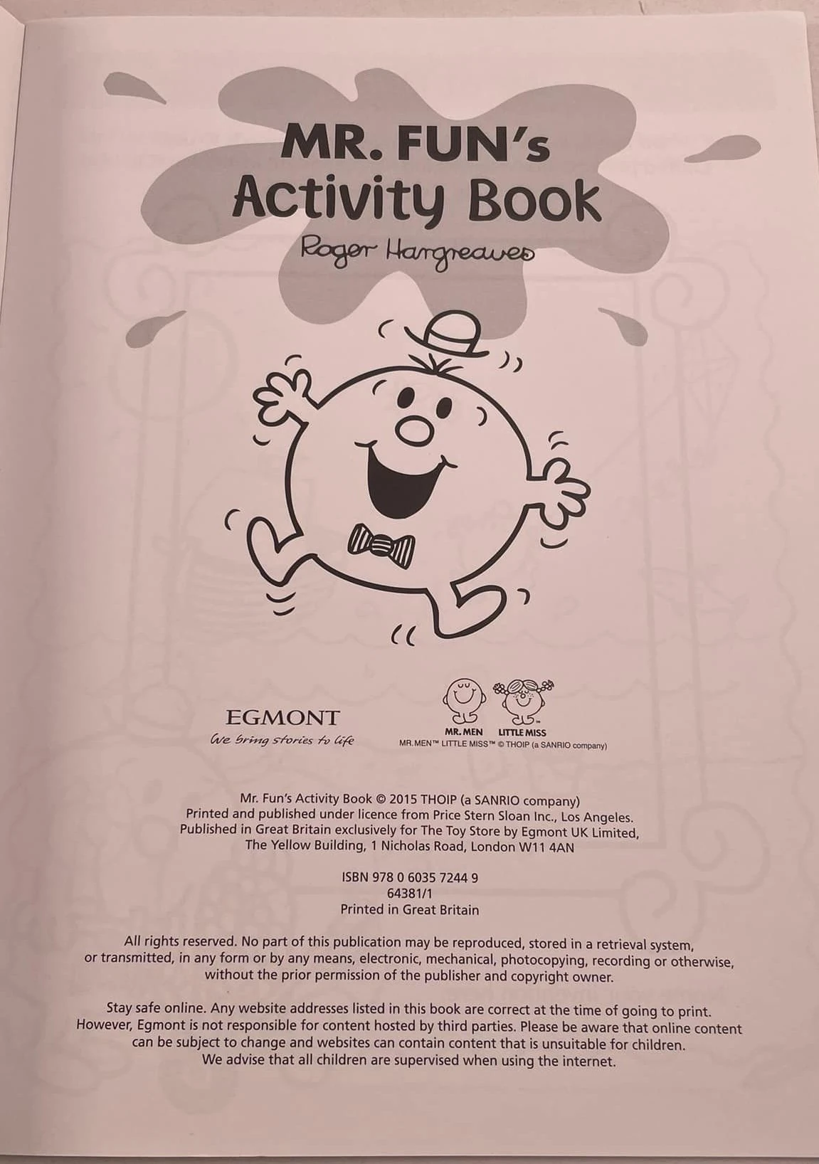 Mr. Fun's Activity Book | Mr. Men Wiki | Fandom