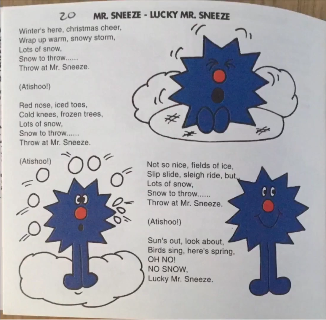 Lucky Mr. Sneeze | Mr. Men Wiki | Fandom
