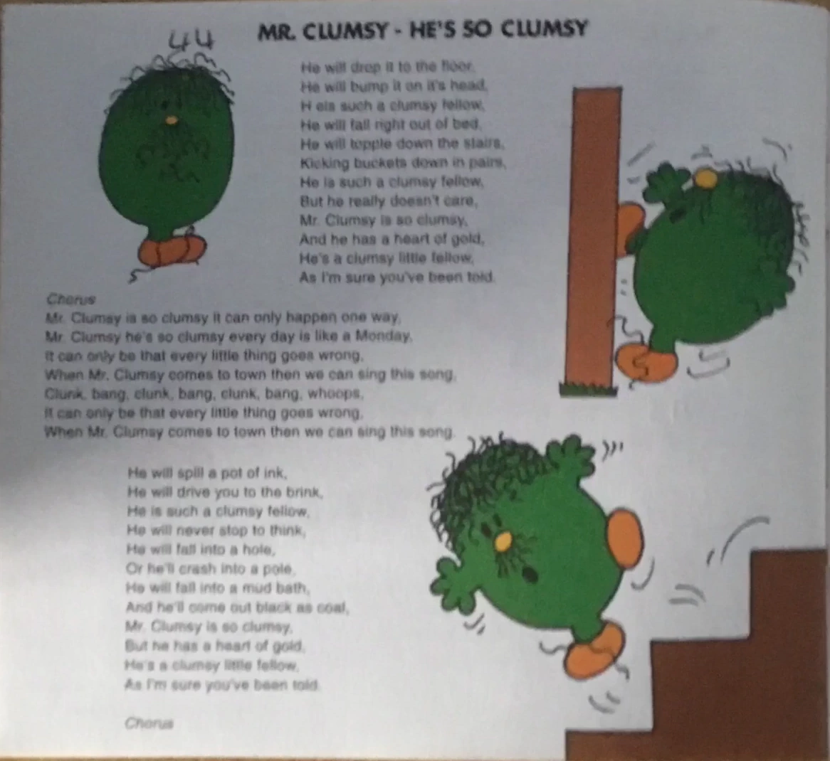 He's So Clumsy | Mr. Men Wiki | Fandom