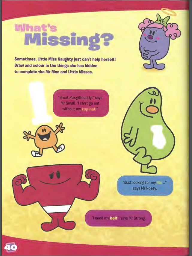 What's Missing? | Mr. Men Wiki | Fandom