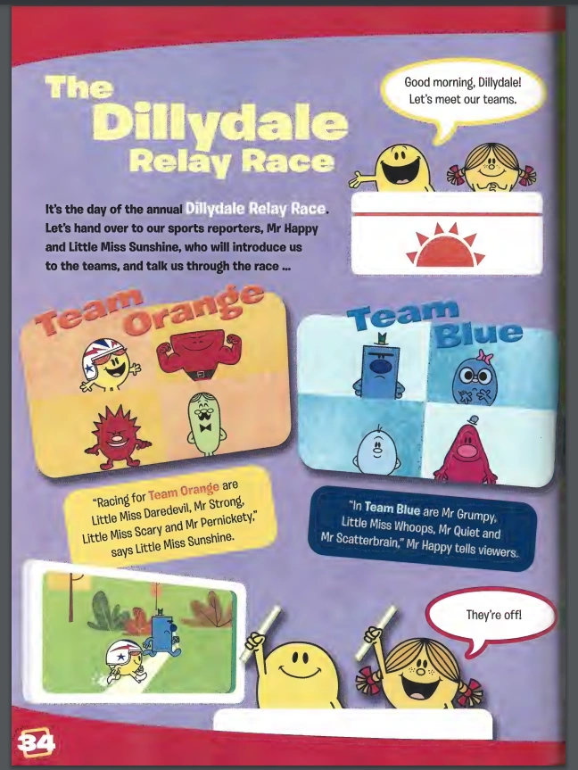 The Dillydale Relay Race | Mr. Men Wiki | Fandom
