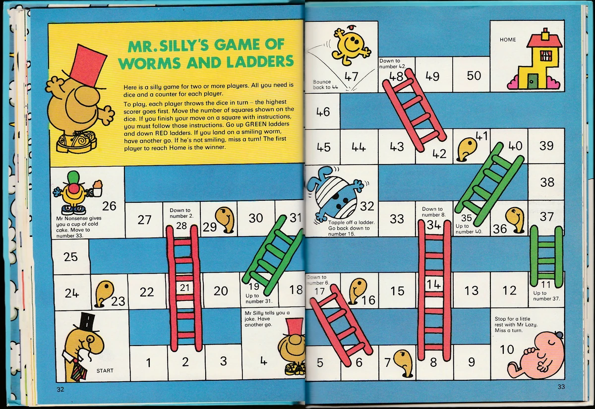 Mr. Silly's Game of Worms and Ladders | Mr. Men Wiki | Fandom