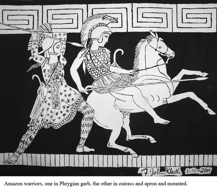 Ancient Greek Amazon Women