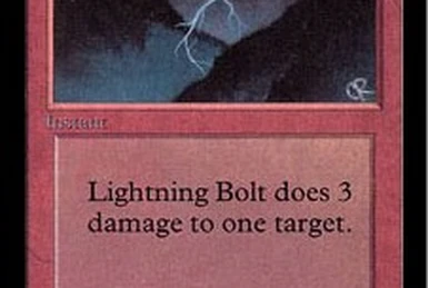 Alpha Lightning Bolt Mtg
