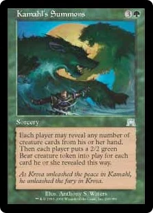 Kamahl's Summons | Magic: The Gathering Wiki | Fandom