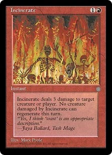 Incinerate | Magic: The Gathering Wiki | Fandom