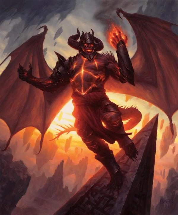 Magic The Gathering Demon Art