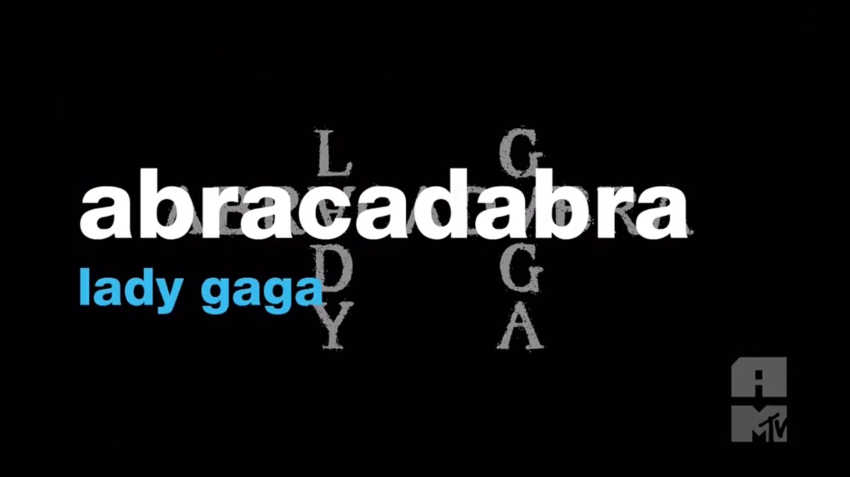 Lady Gaga - Abracadabra | MTV Music Schedule Archive Wiki | Fandom