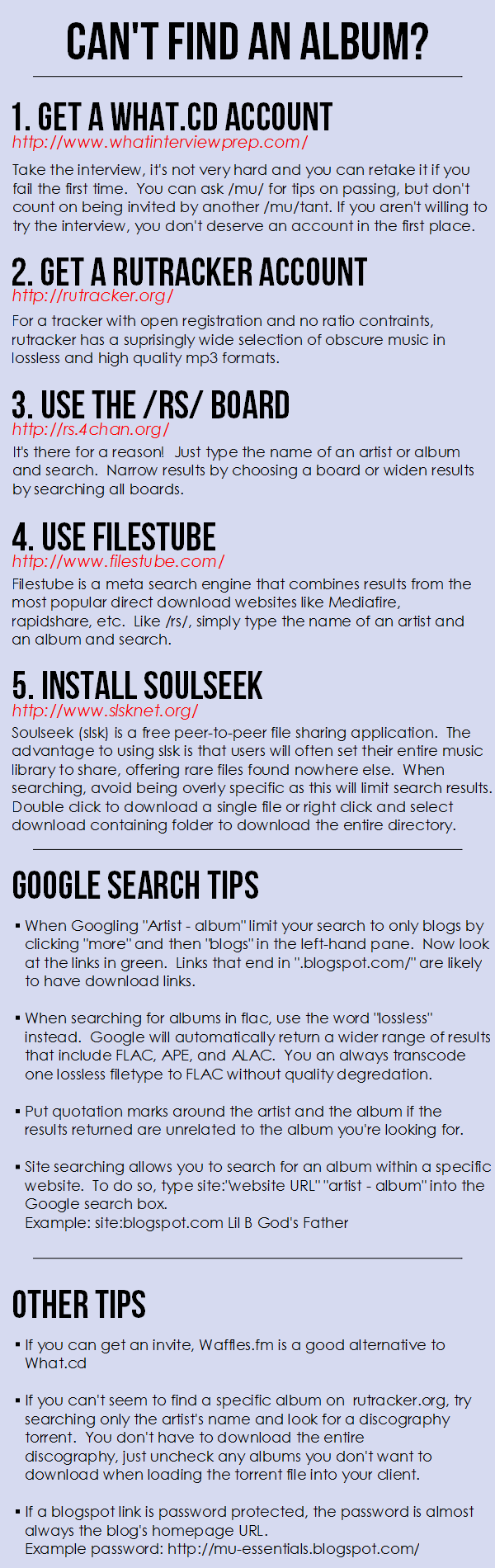 Finding Music | /mu/ Wiki | Fandom