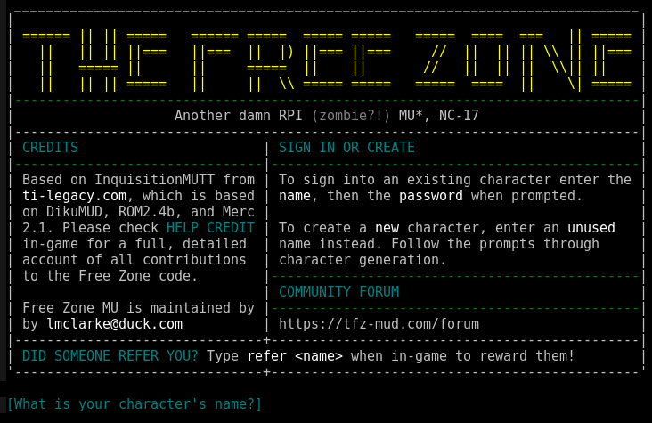The Free Zone | Muds Wiki | Fandom