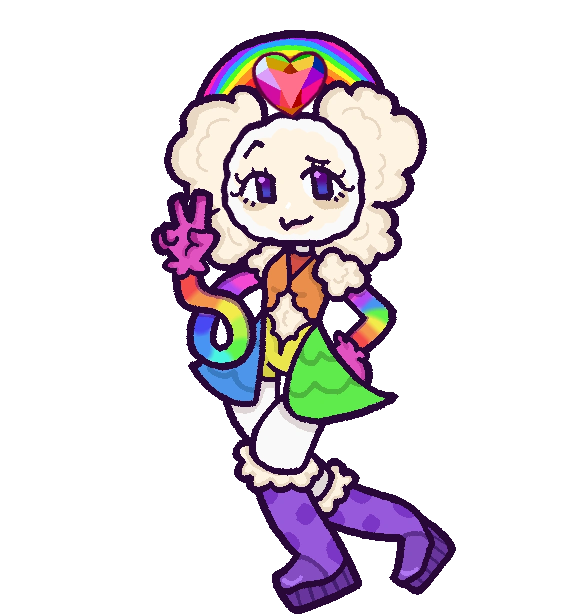 Rainbow Spinel | Muffiqute verse Wiki | Fandom
