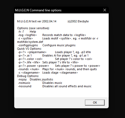 MUGEN Parameters | MUGEN Cheap Wiki | Fandom