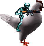 Skeleton with AK-47 on Giant Chicken | MUGEN Database | Fandom