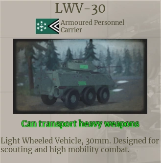 LWV-30 | Multicrew Tank Combat Wiki | Fandom