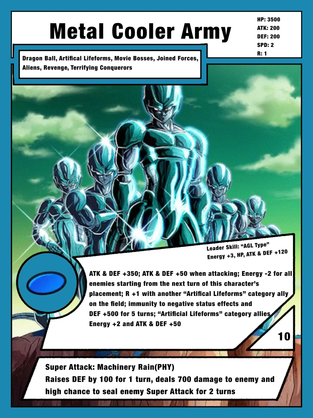 Metal Cooler Army(AGL) | Multiverse Mission Card Game Wiki | Fandom