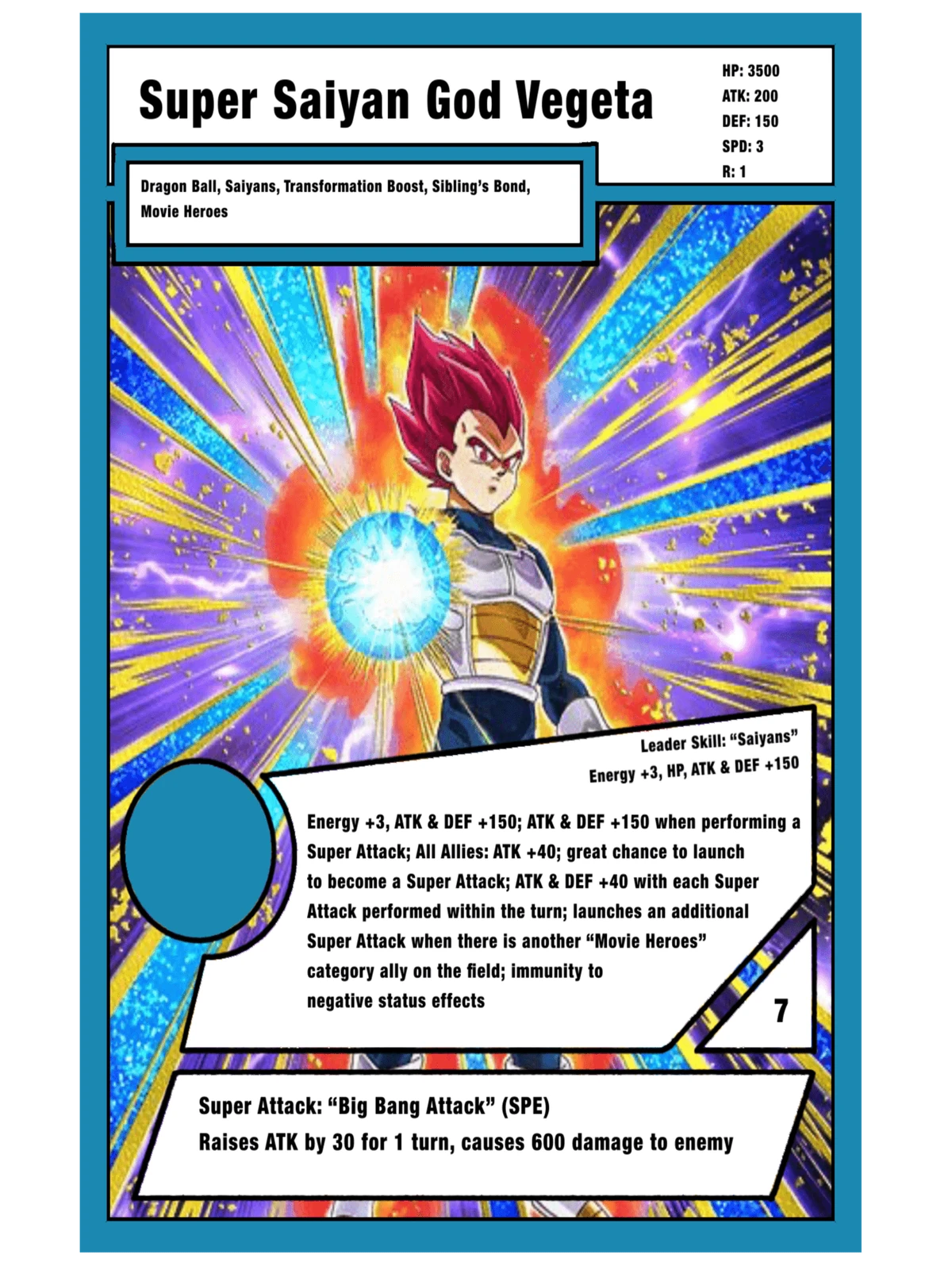 Super Saiyan God Vegeta(AGL) | Multiverse Mission Card Game Wiki | Fandom