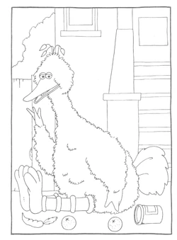 big bird sesame street coloring pages