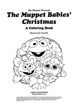 muppet babies christmas coloring pages