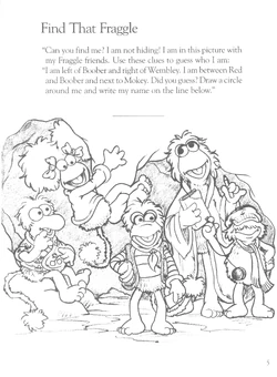 fraggle rock coloring pages