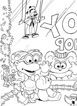 animal muppet babies coloring pages