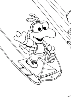 muppet babies christmas coloring pages