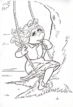 muppet babies miss piggy coloring pages