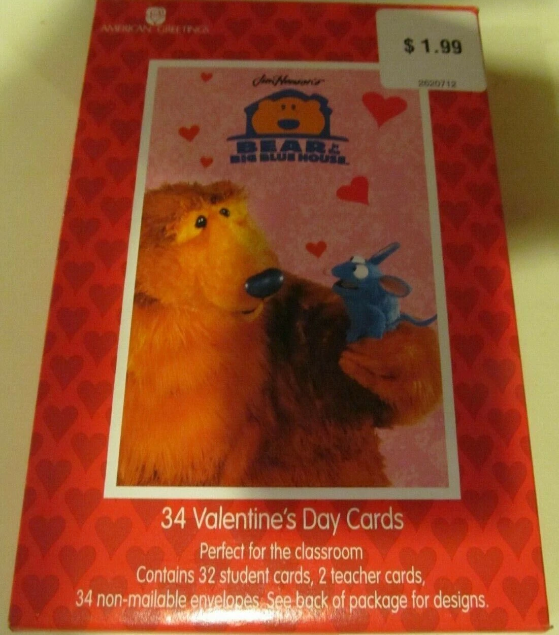 Bear in the Big Blue House valentines (American Greetings) | Muppet ...