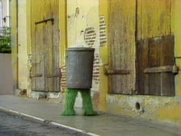 Oscar walking with his trash can | Muppet Wiki | Fandom