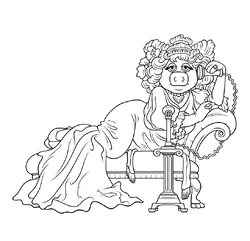 miss piggy coloring book