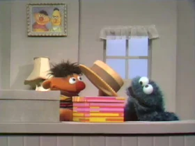 Cookie Monster and Ernie: Which Hat Will Fit | Muppet Wiki | Fandom