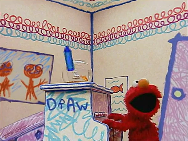 Elmo Drawing Over Elmo | Grian Wiki | Fandom