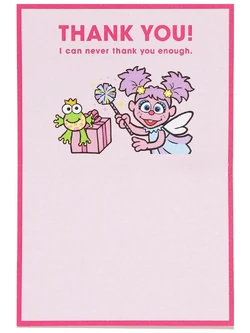 Sesame Street Thank You Tags