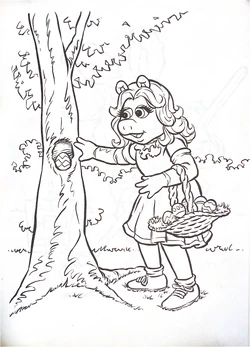 kermit piggy coloring pages