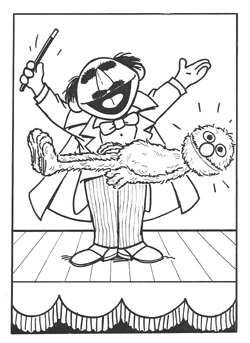 snuffleupagus sesame street coloring pages