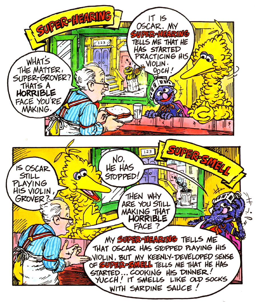 Grover Sesame Street Face