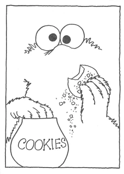 oscar the grouch coloring page printable