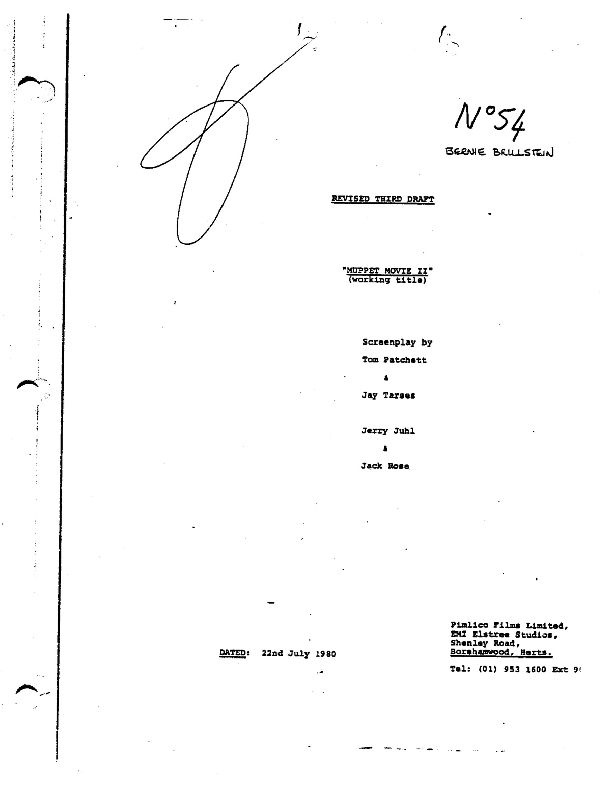 The Great Muppet Caper script (July 22, 1980 draft) | Muppet Wiki | Fandom