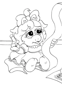 muppet babies christmas coloring pages